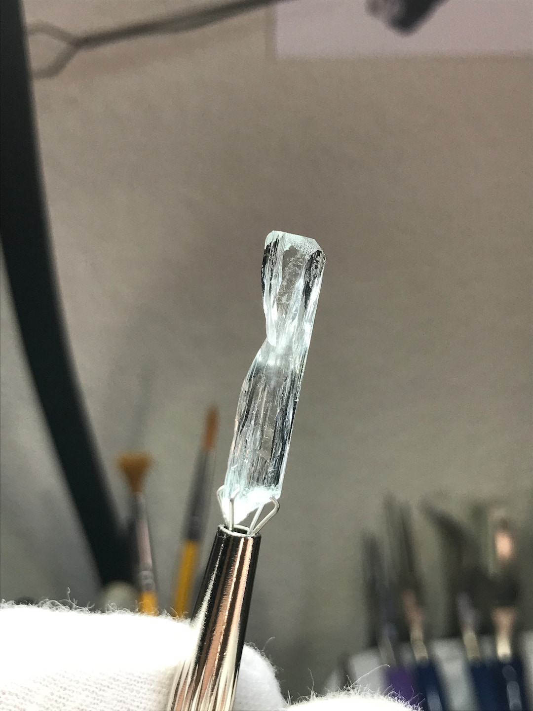 Etched Aquamarine Crystal, Blue Gem Aquamarine Crystal, Blue Beryl ...