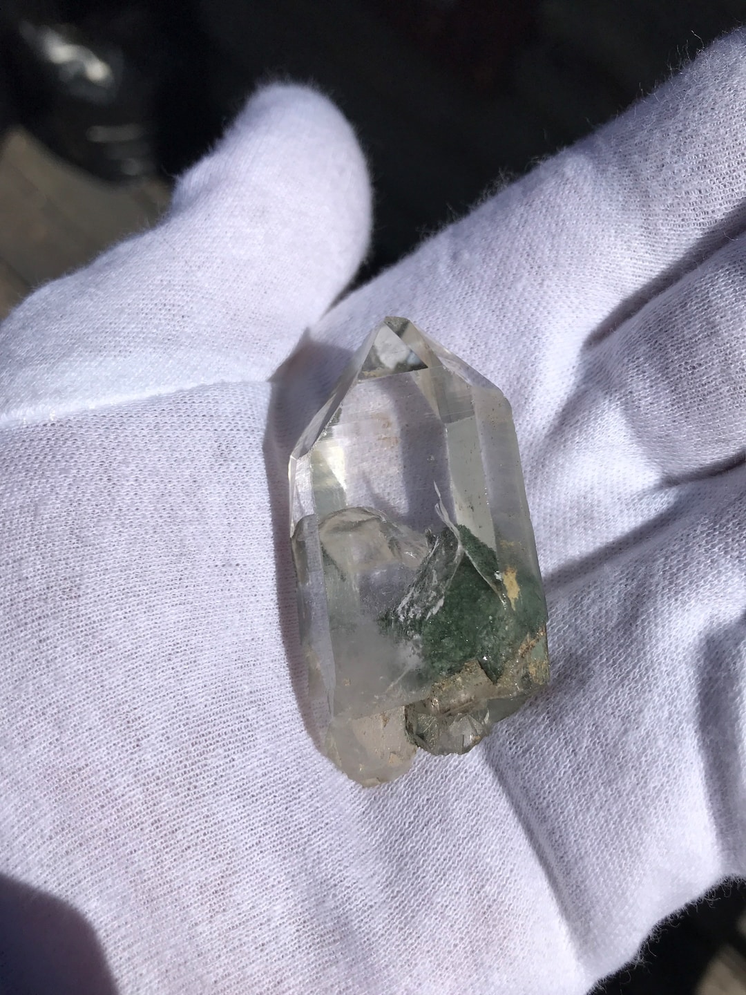 Top Class Chlorite Quartz Crystal, Raw Chlorite Phantom Quartz Crystal ...