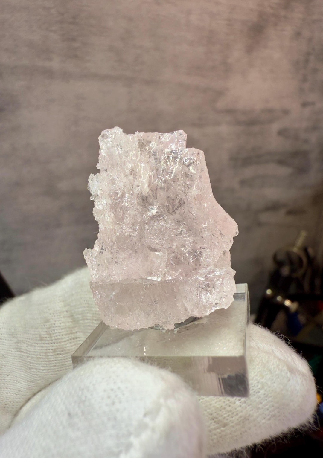 Etched Morganite Crystal, Pink Beryl Crystal, Morganite Specimen, 12.8 ...
