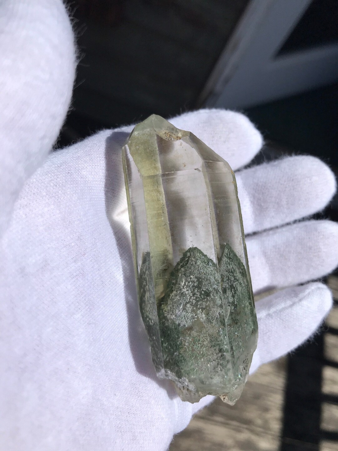 Top Class Chlorite Phantom Quartz Crystal , Raw Phantom Quartz Crystal ...