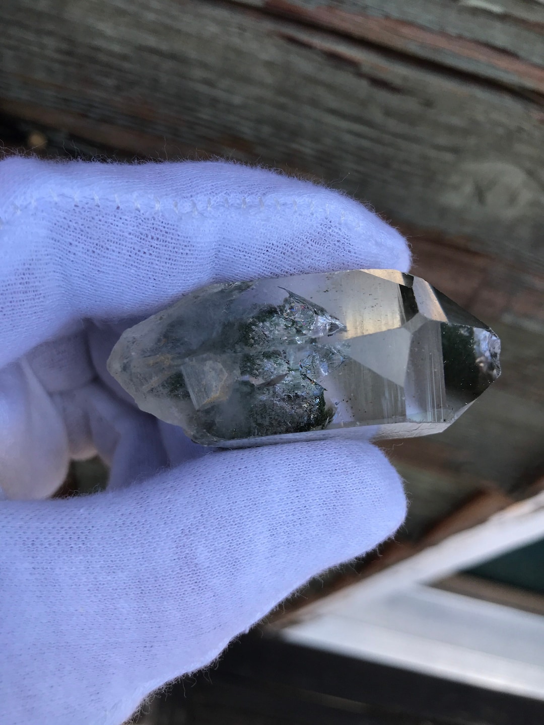 Top Class Chlorite Quartz Crystal Raw Chlorite Phantom Quartz - Etsy