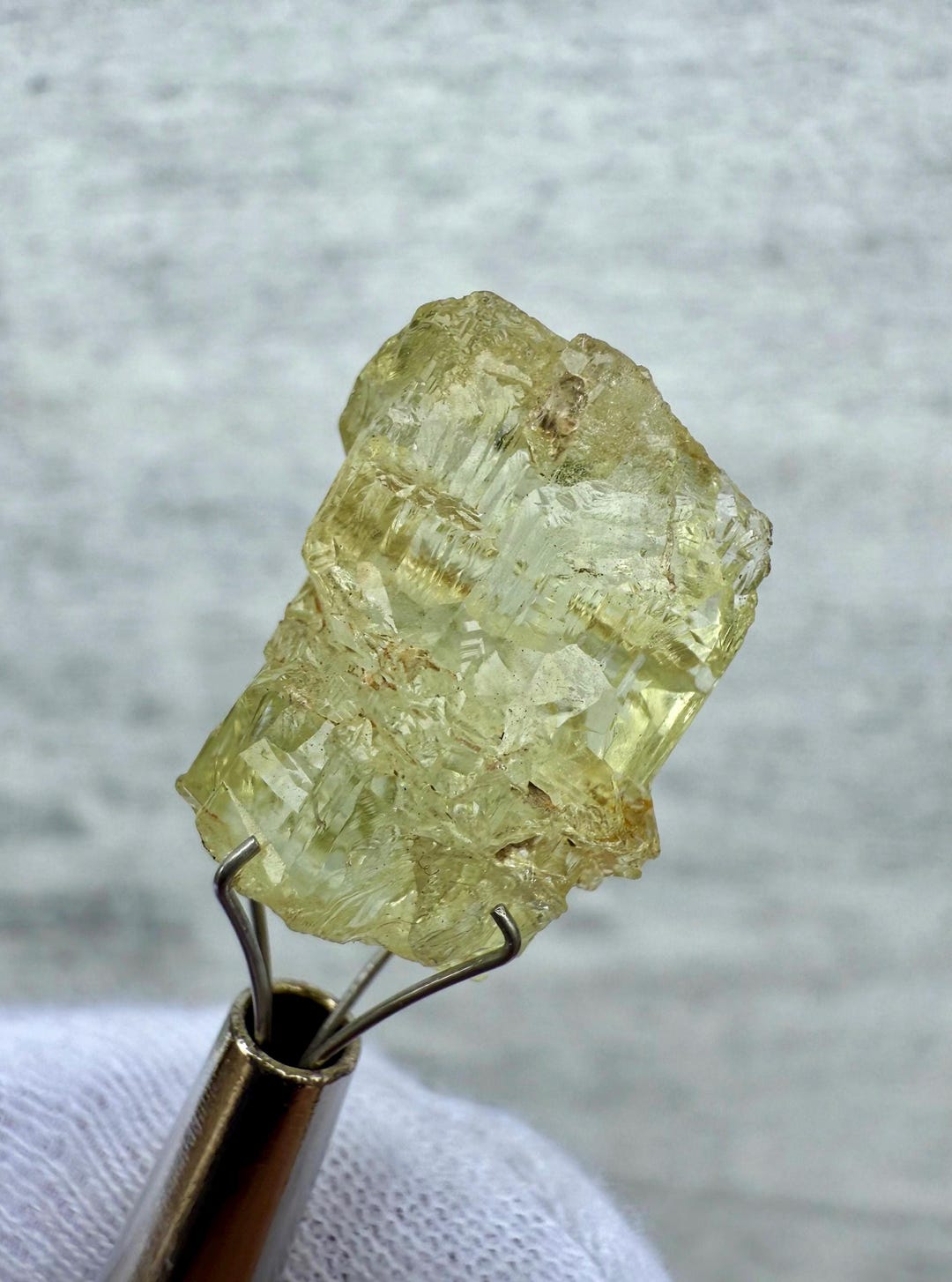 Etched Ukrainian Heliodor Gem Crystal, Raw Heliodor Crystal Specimen ...