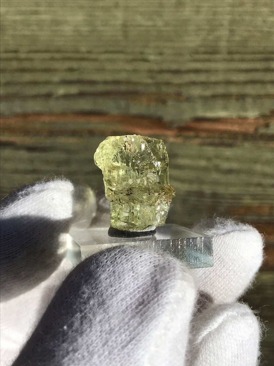 Etched Ukrainian Heliodor Gem Crystal, Raw Heliodor Crystal Specimen ...