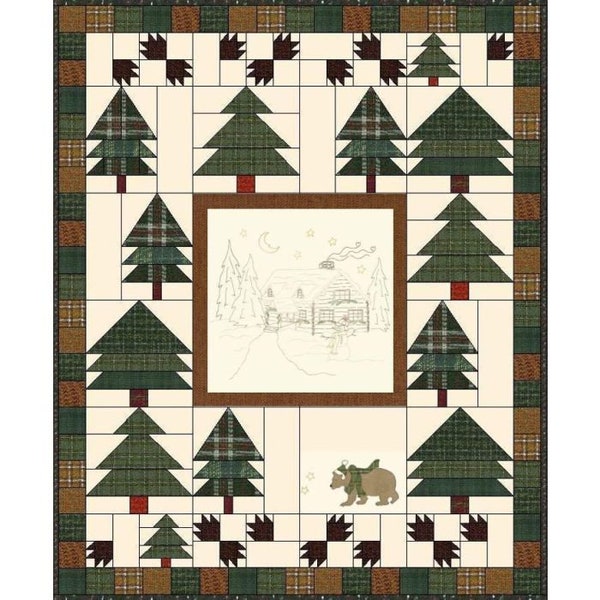 Plaid and a Panel Quilt Pattern - Etsy