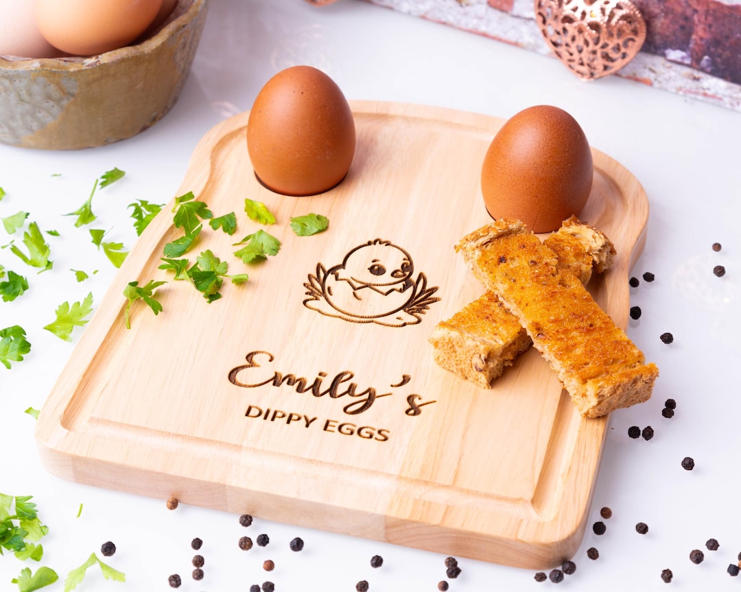 Personalised Dippy Egg Board, Baby Chick, Gift for Toddlers ...