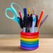 Rainbow Pen Holder – Brighten Your Workspace - Etsy