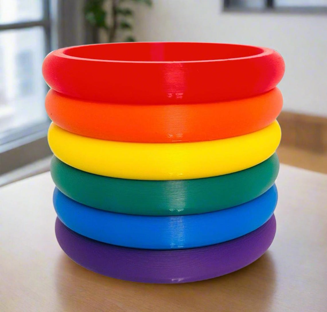Rainbow Pen Holder – Brighten Your Workspace - Etsy