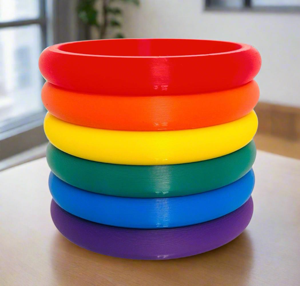 Rainbow Pen Holder – Brighten Your Workspace - Etsy