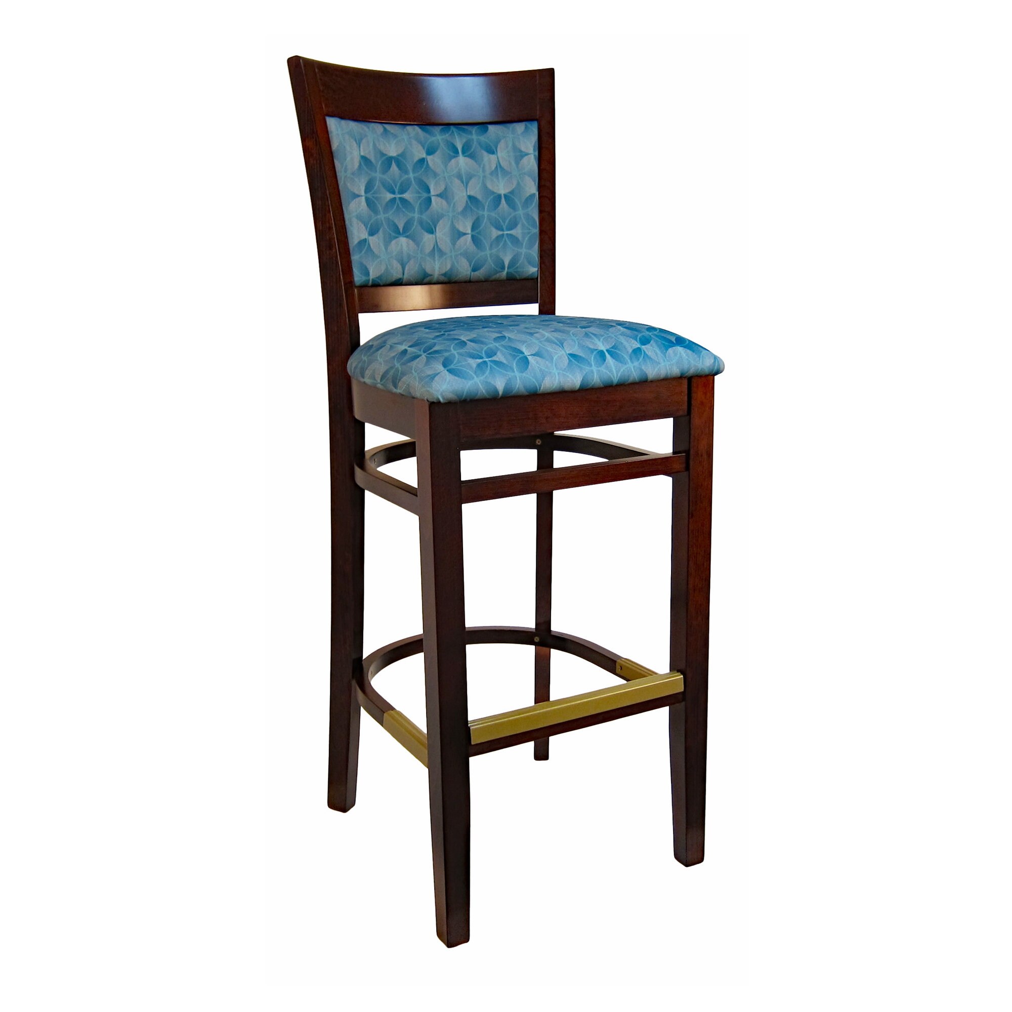 Custom Restaurant Bar Stool W/ Embroidery of Own Sign. Shellie's Wood ...