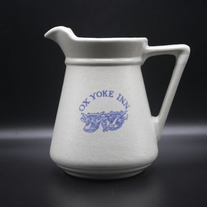 Ox Yoke Inn Stoneware Pitcher Vintage Restaurant China - Etsy