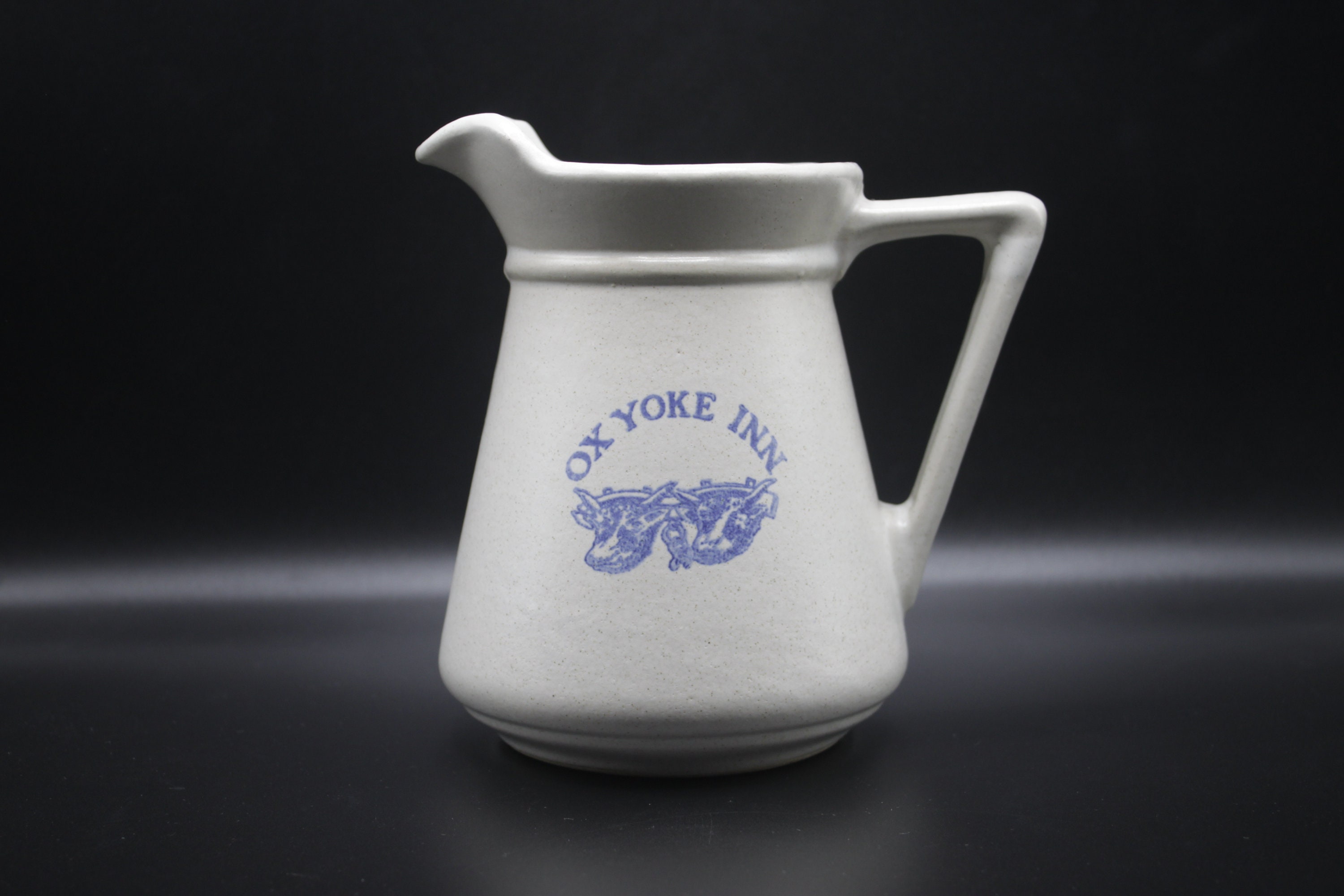 Ox Yoke Inn Stoneware Pitcher Vintage Restaurant China - Etsy