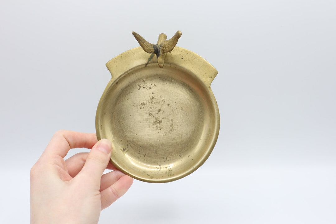 Change Dish Brass Eagle Trinket Dish - Brass Jewelry Dish - Brass ...