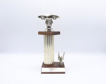 Vintage Car Racing Trophy - Etsy