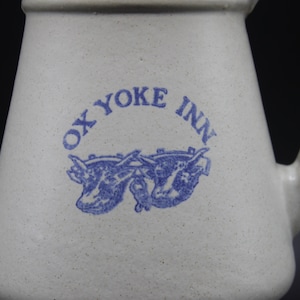 Ox Yoke Inn Stoneware Pitcher Vintage Restaurant China - Etsy