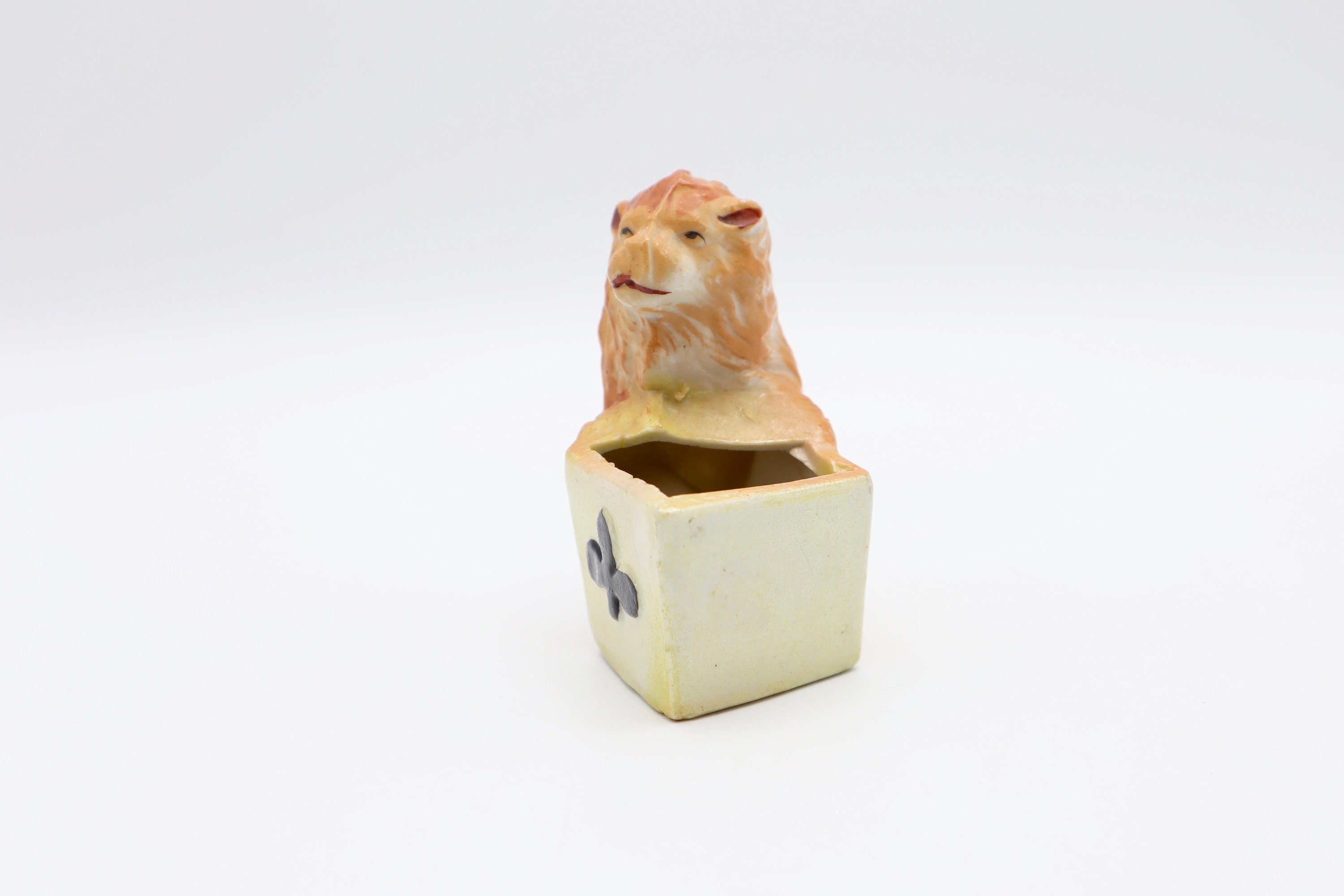 Vintage Lion Toothpick or Matchstick Holder Made in Japan - Etsy UK