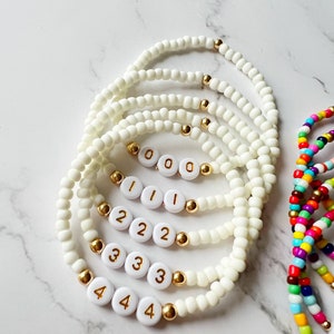 Angel Number Bracelet, Custom Bracelet, Spiritual Jewelry, Lucky Number ...