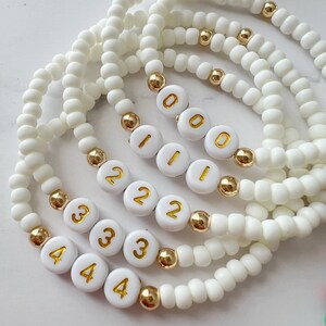 Angel Number Bracelet, Custom Bracelet, Spiritual Jewelry, Lucky Number ...