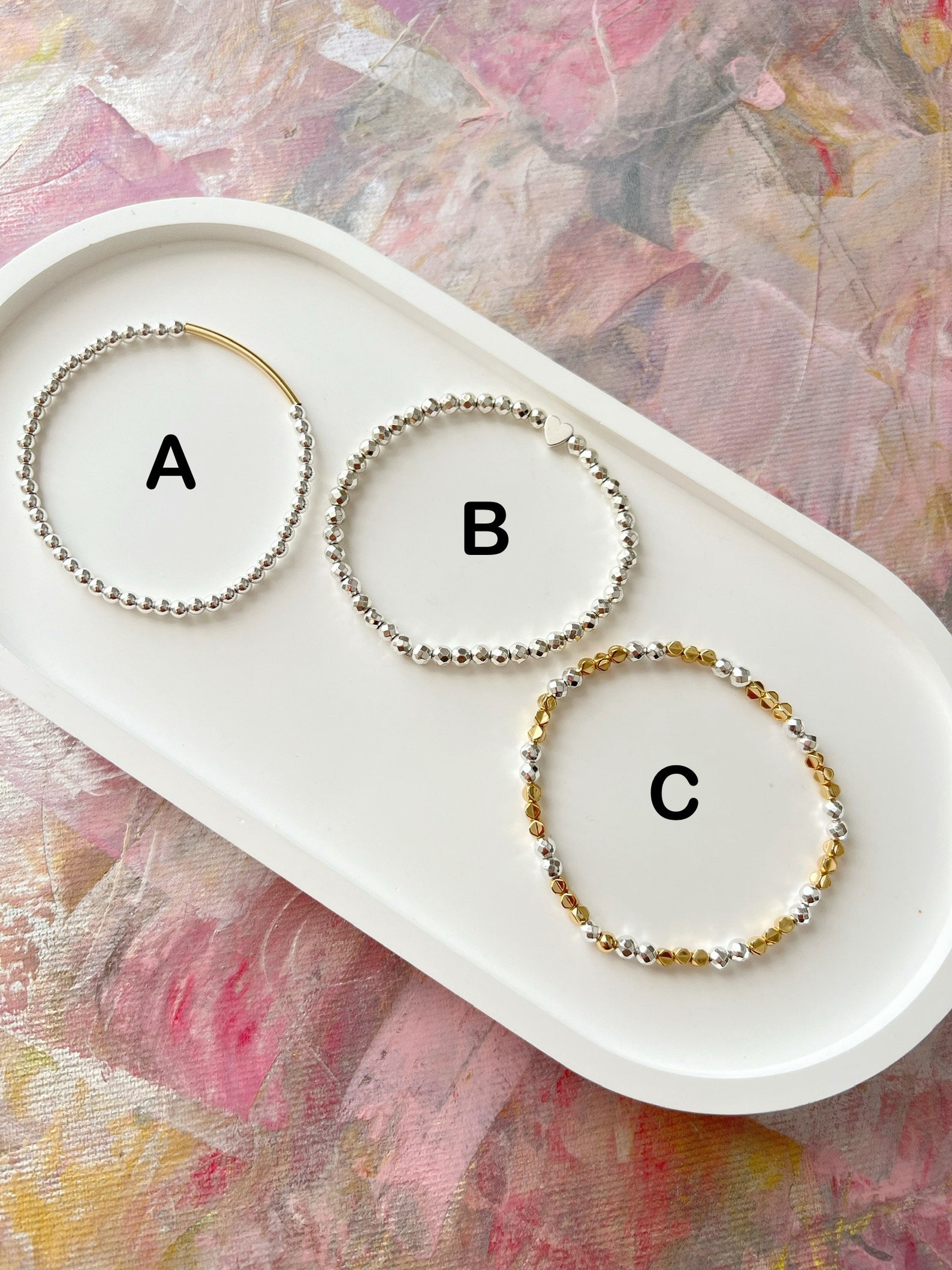 Two Tone Bracelet, Gold and Silver Bracelet, Mixed Metal Jewelry ...