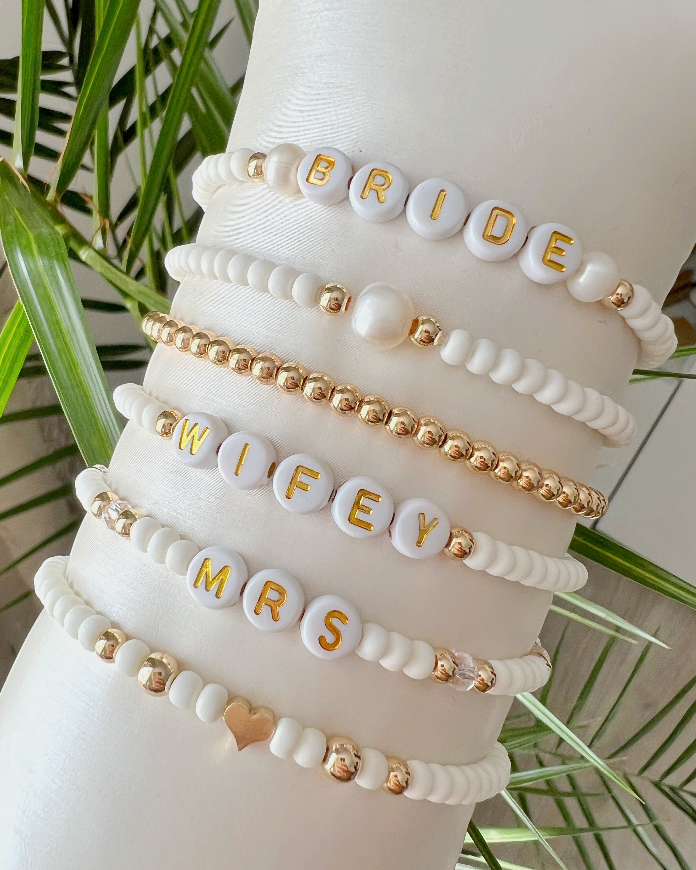 Personalized Pearl Bridal Bracelet, Gold Filled, Wedding Gift - Etsy