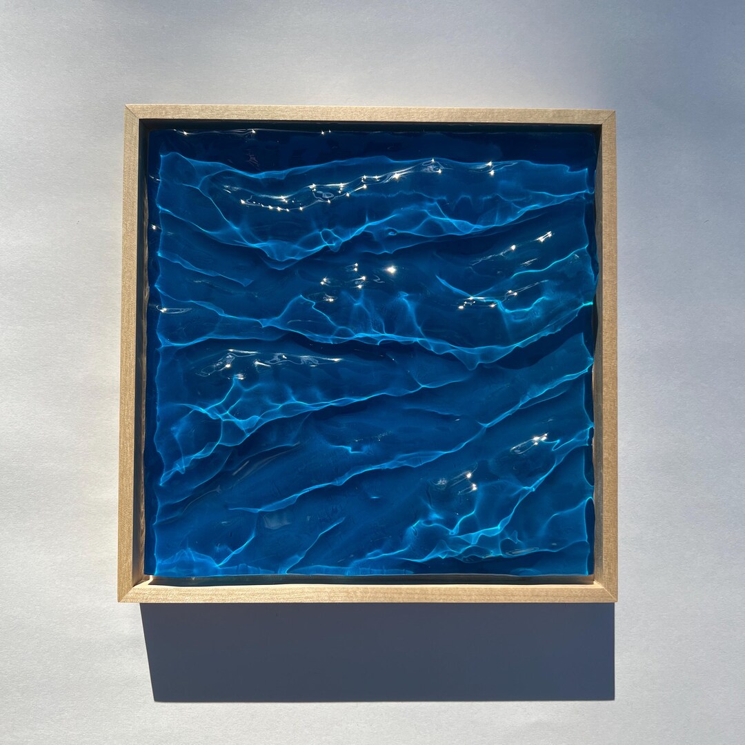 8x8 Blue Water Ripples - Etsy