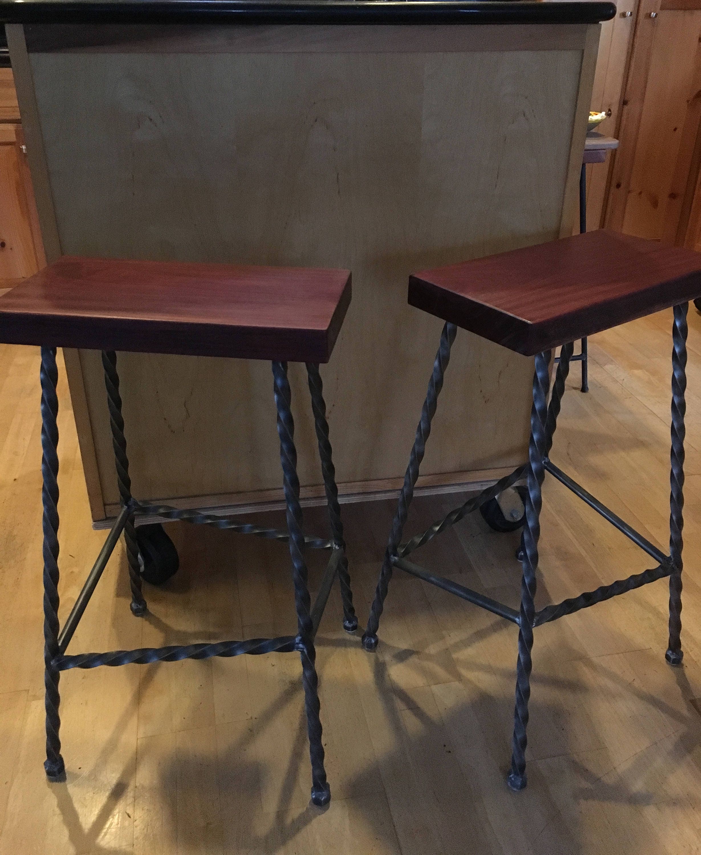 Asymmetrical Bar Stools - One of a Kind! - Etsy