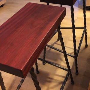 Asymmetrical Bar Stools One of a Kind | Etsy