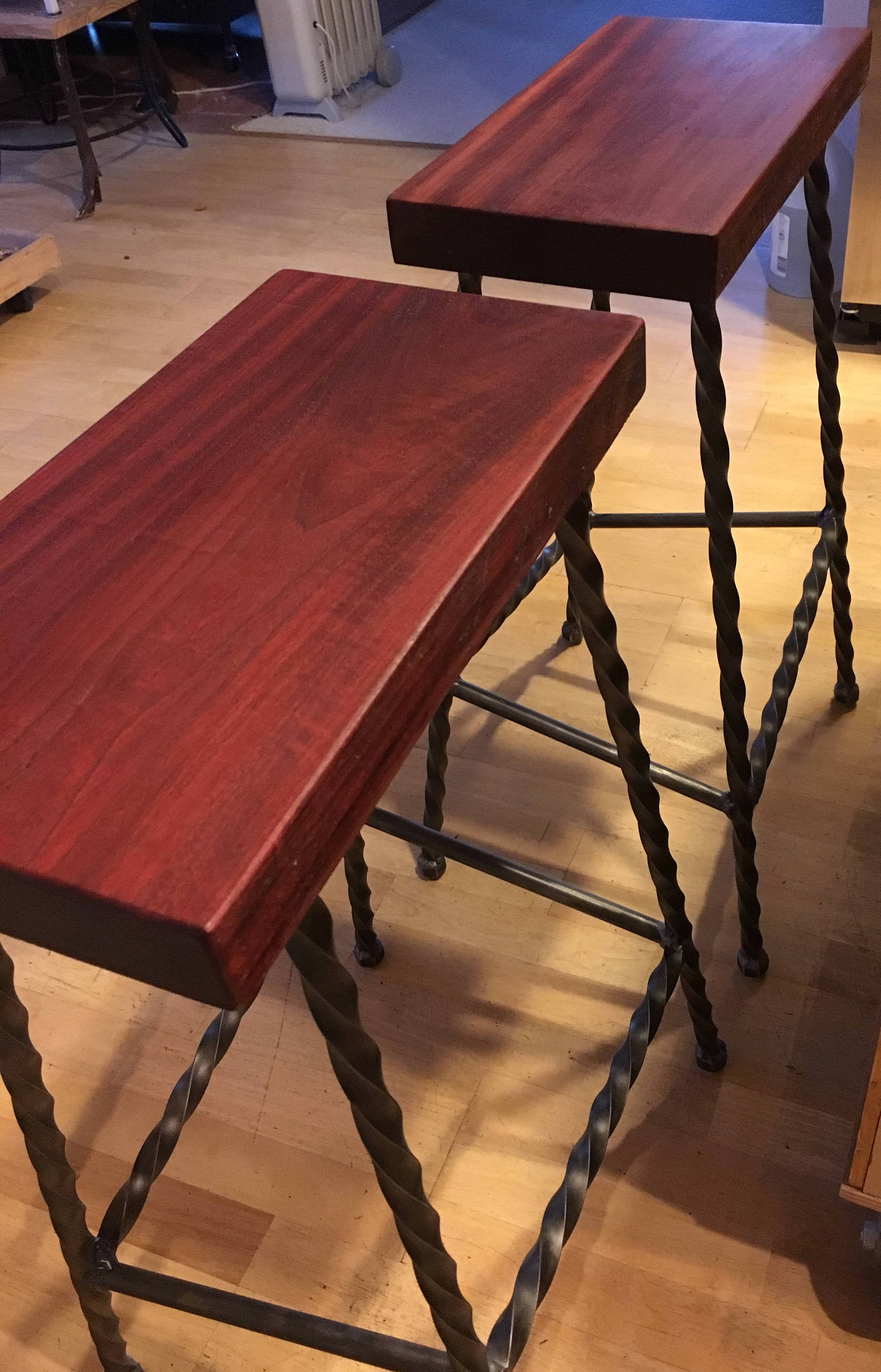 Asymmetrical Bar Stools - One of a Kind! - Etsy