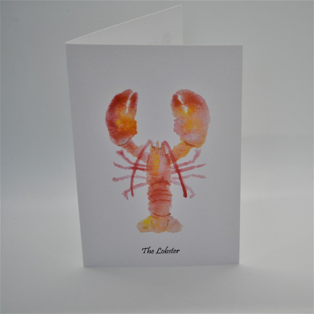 Lobster Card - Etsy