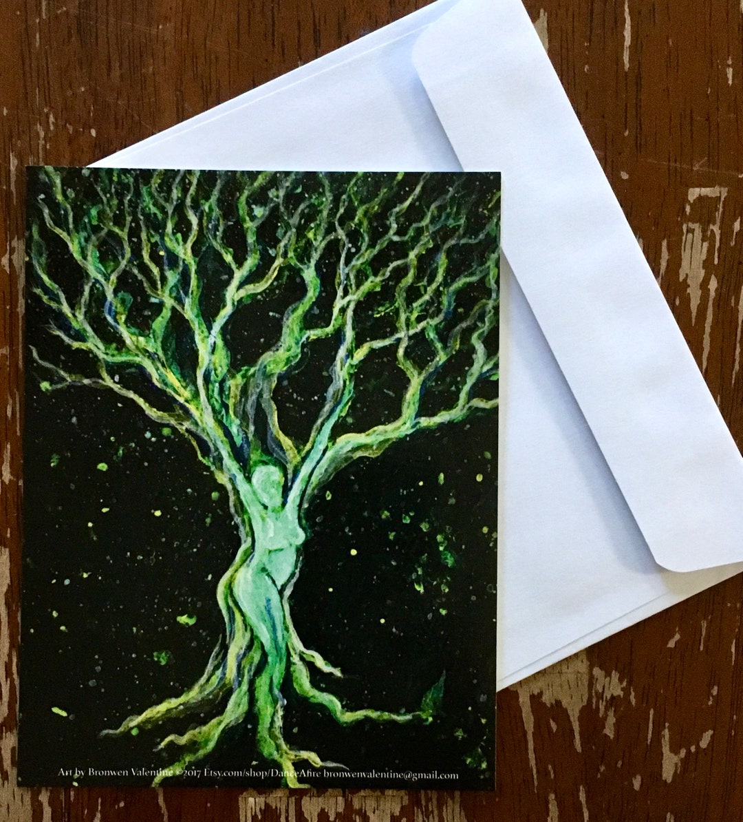 Tree Spirit Blank Cards: "rooted in the Stars" Art Notecards - Etsy