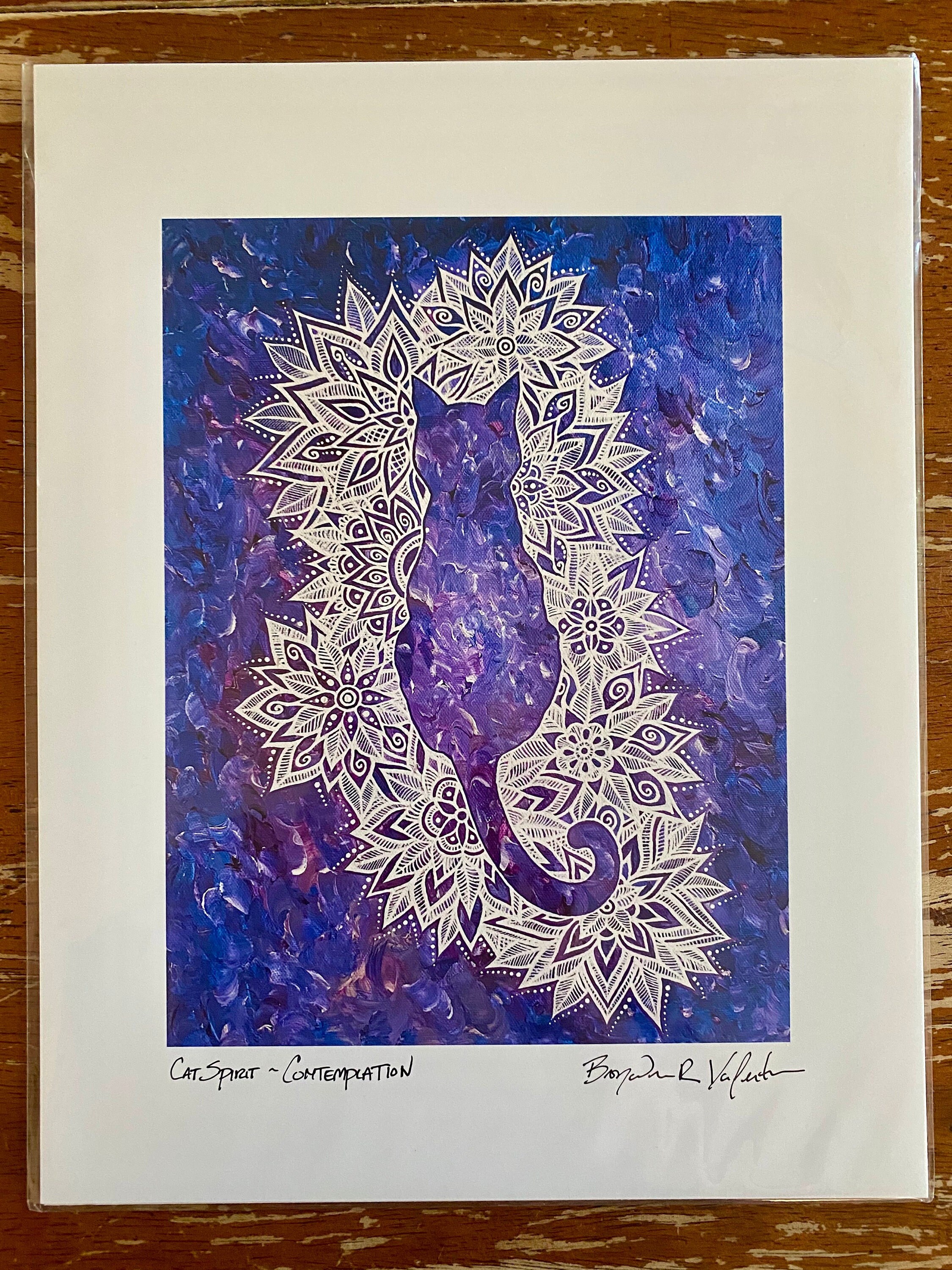 Animal Spirit Print of the cat Spirit - Etsy