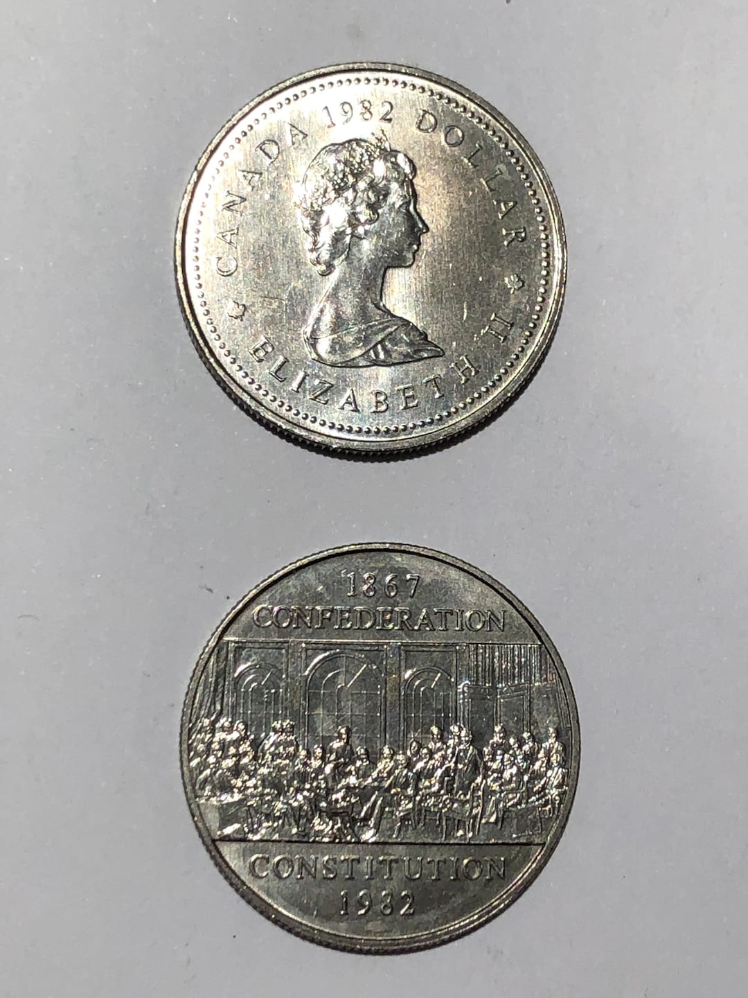 Canada 1982 1 Dollar Commemorative - 1867-1982 Confederation AU-UNC ...