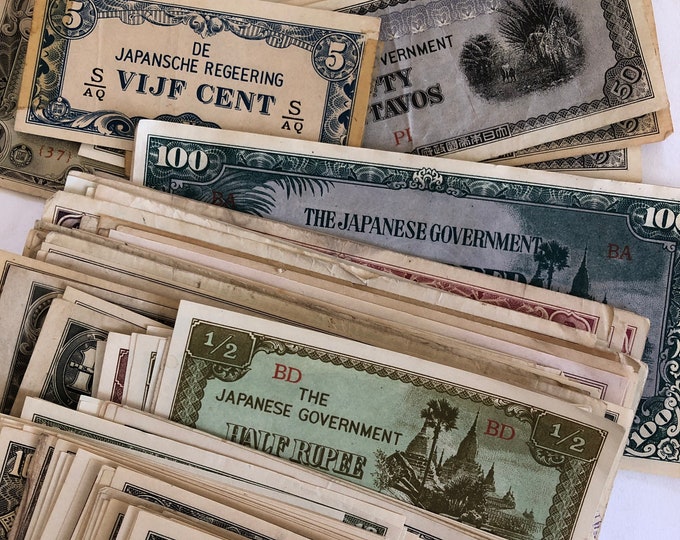 World War 2 Japanese Invasion Money - Lot of 5 1940s - Etsy