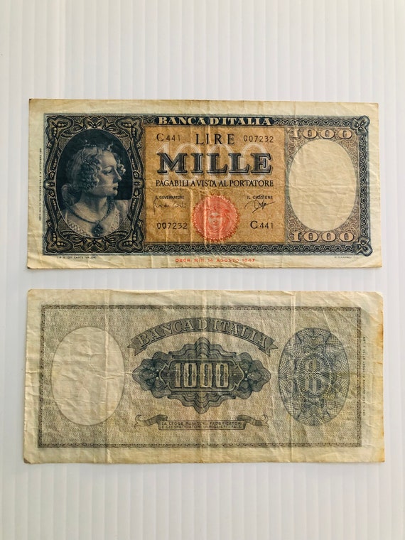Italian Money 1950s