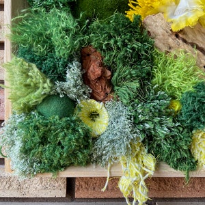 Moss Imitation Wall Art, Wood Frame Moss, Artificial Moss, Fibreart ...