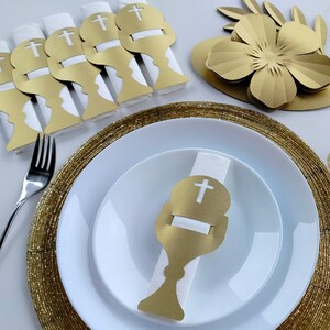 SVG First Communion Table Decor Communion Cross Gold Communion Decor ...