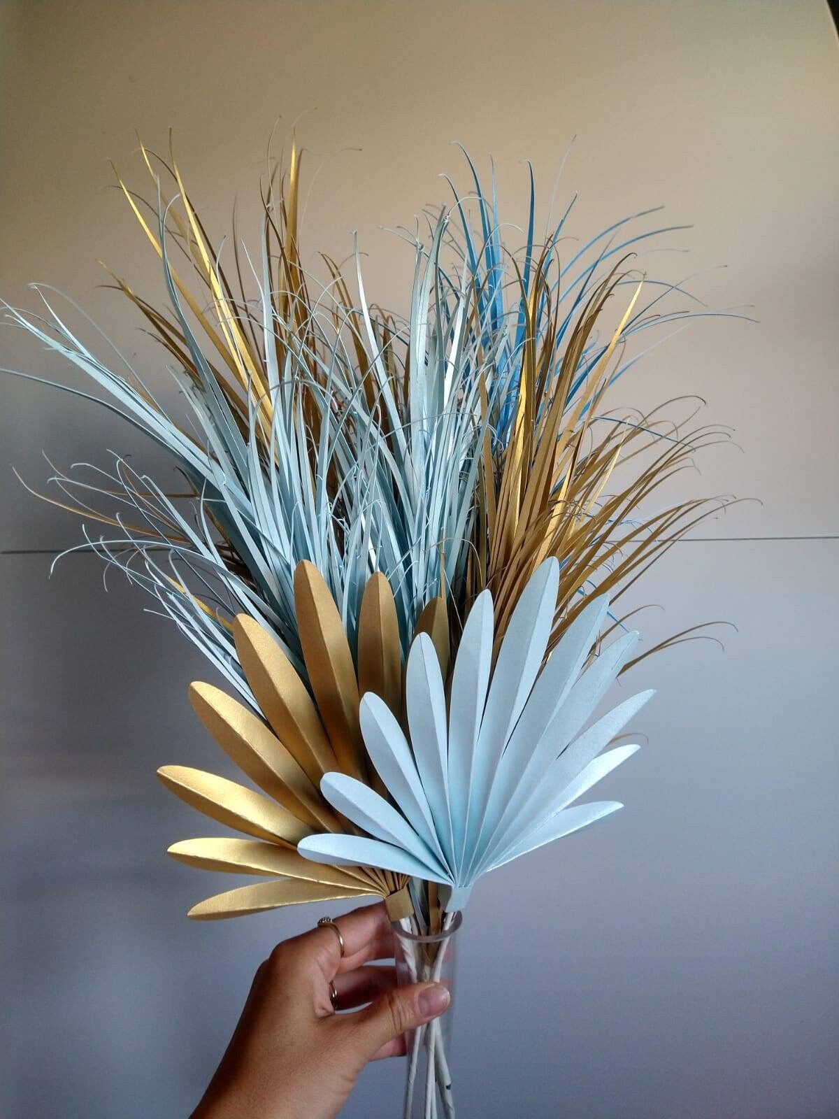 2 SVG Pampas Grass Template & SVG Tropical Leave Template Boho - Etsy