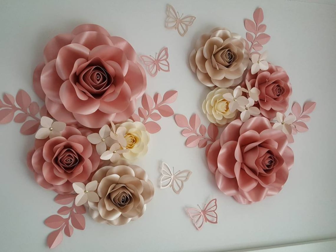 Bundle PDF Paper Flower Rose Template Pdf Flower Template Rose - Etsy