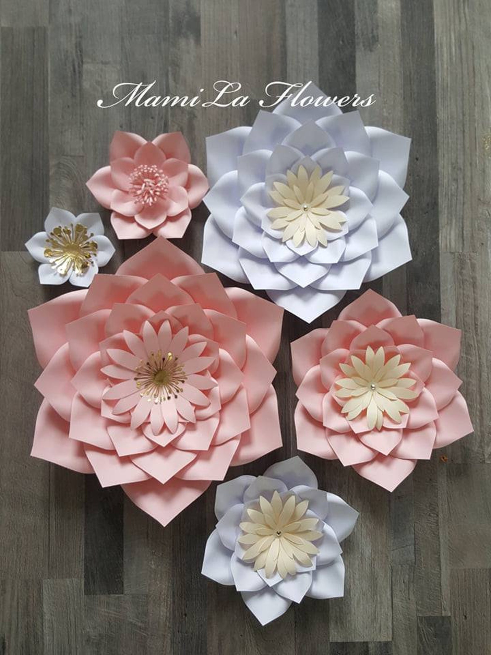 PDF Paper Flower Template 53 Printable Template. Paper Flower - Etsy