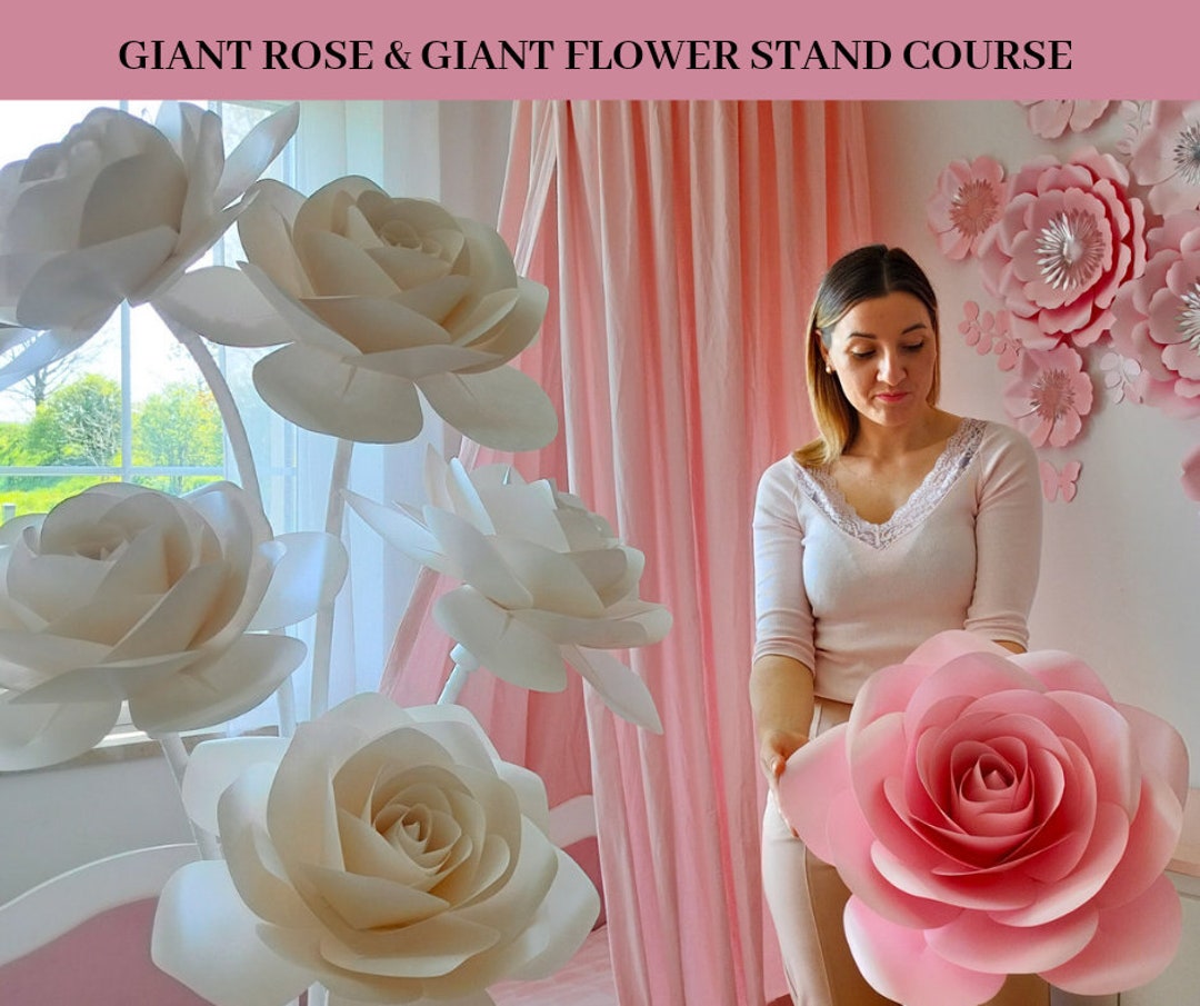 Course How to Make Giant Rose & Giant Flower Bases Wedding Decor Party ...