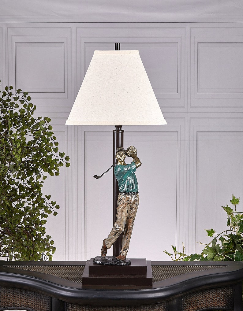 Golfer Table Lamp - Etsy