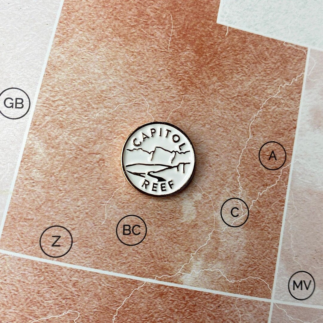 Capitol Reef NP Enamel Magnet- Collectible Token for the National Park ...