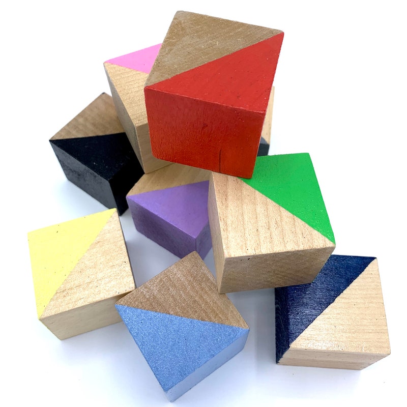 Painted Blocks - Etsy