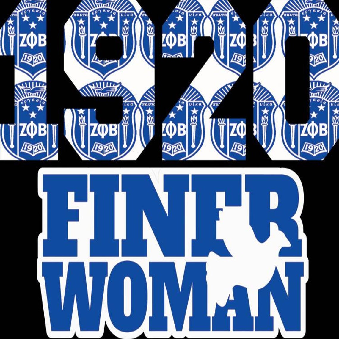 Zeta Phi Beta 1920 Finer Woman - Etsy