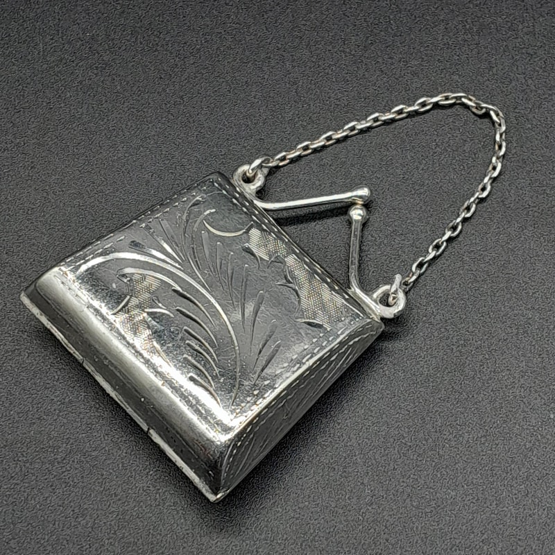 Antique Silver Pill Case Chain - Etsy Canada