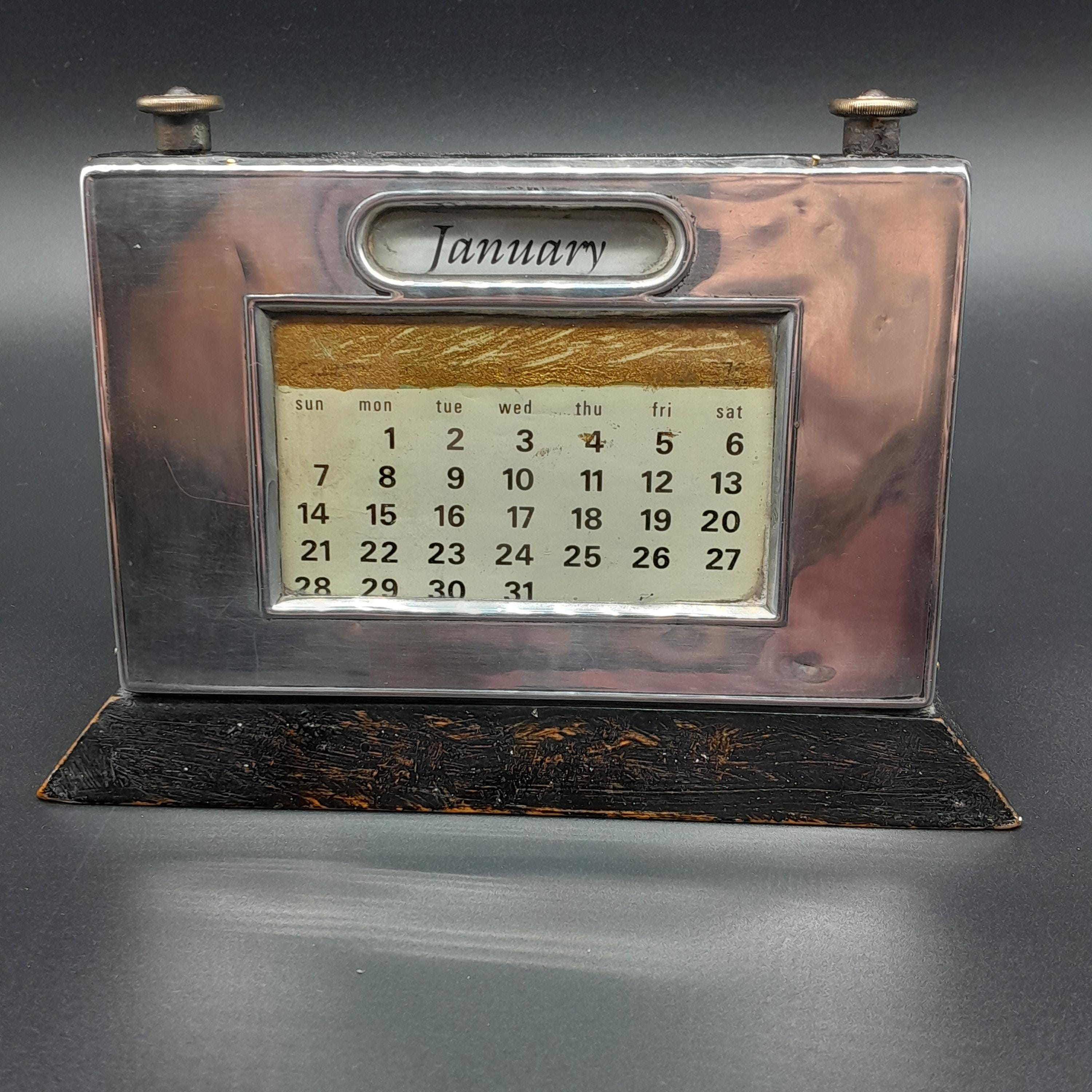 Vintage Sterling Silver Desk Calander, 1929 - Etsy