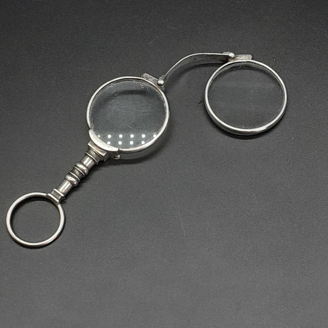 Vintage 800 Silver Folding Lorgnettes - Etsy