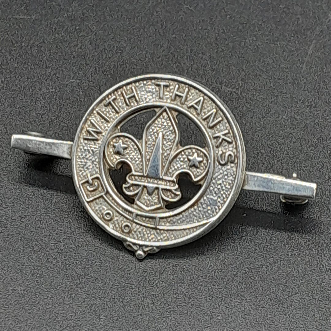 Vintage Sterling Silver Scouts Badge 1981 - Etsy