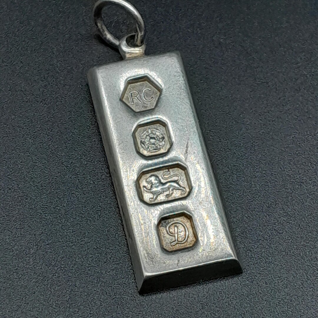 Vintage Sterling Silver Ingot 1978 - Etsy