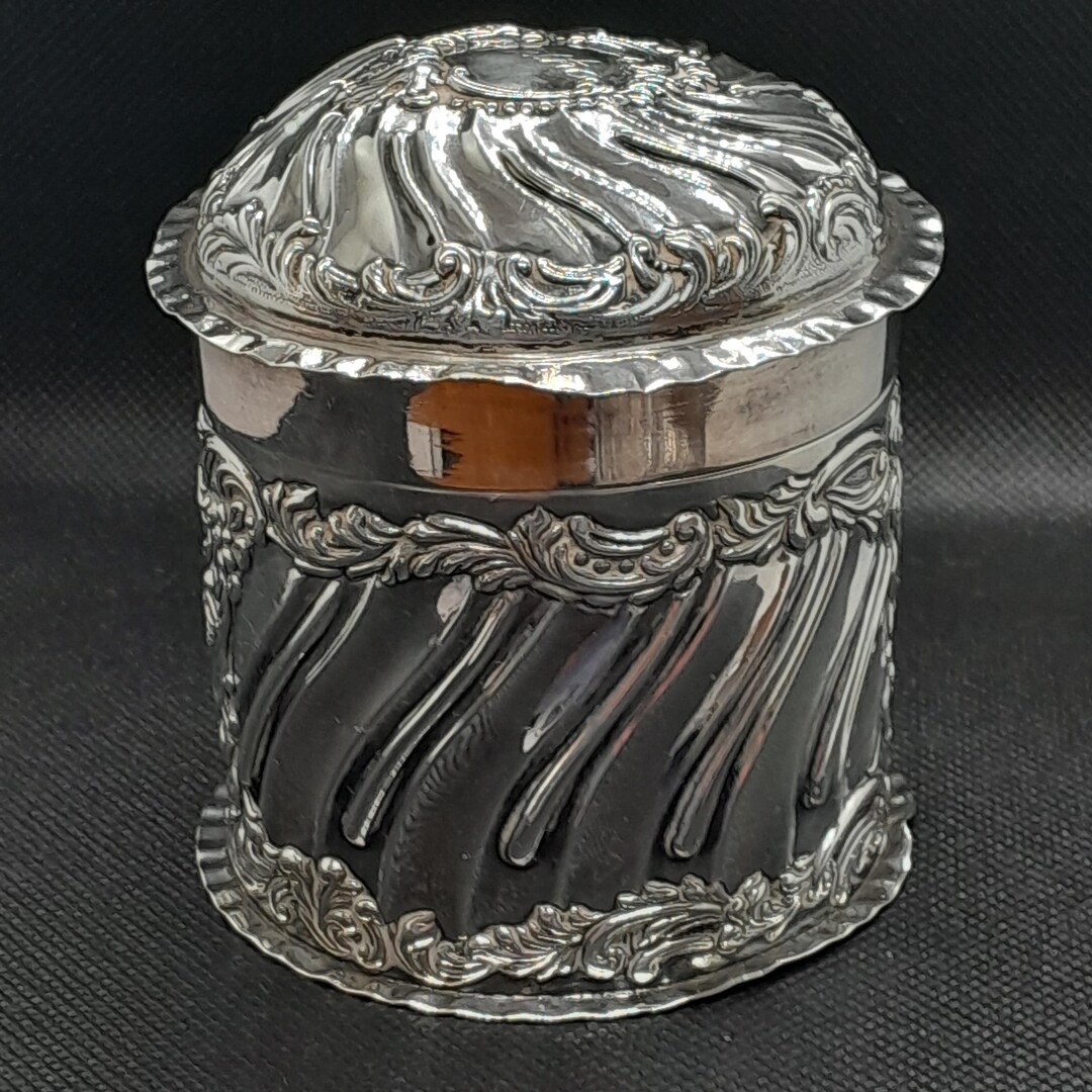 Antique Victorian Sterling Silver Caddy Box, 1899 - Etsy
