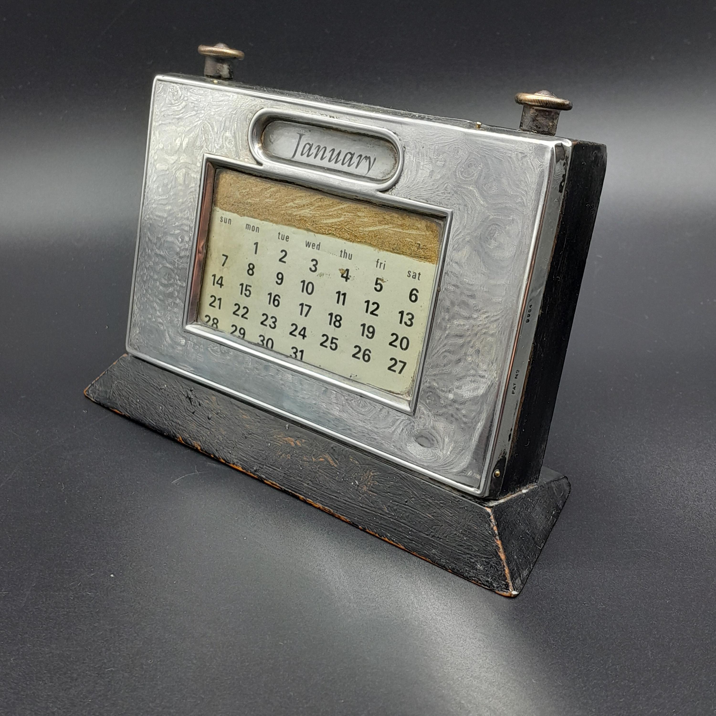 Vintage Sterling Silver Desk Calander, 1929 - Etsy